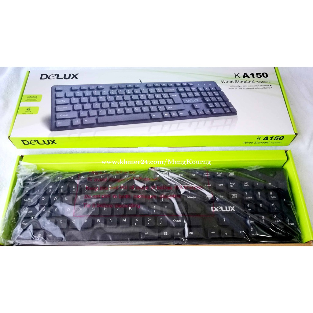 DELUX Keyboard KA150_(Warranty 1) in Phnom Penh, Cambodia on Khmer24.com