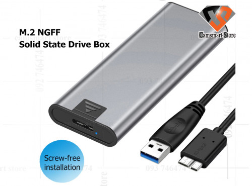 M2 SSD Case M.2 to USB3.0 NGFF External Hard Drive Disk Box for NGFF ...
