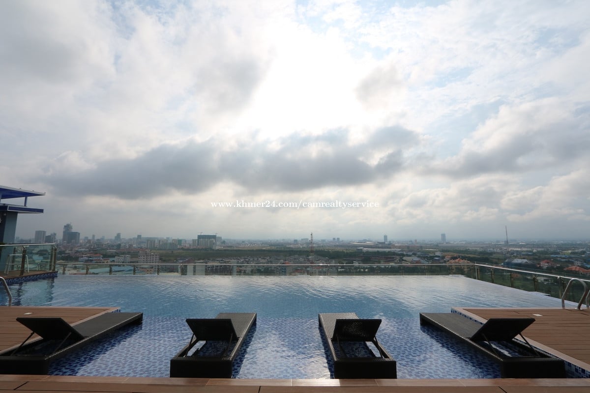 【日本語もOk】AUPP area | Modern style 1 bedroom condominium for rent | Pool ...