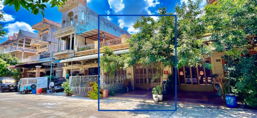 ផ្ទះសម្រាប់លក់ បុរីពិភពថ្មីចំការដូង (ប្លង់រឹង) ទំហំសាច់ផ្ទះ 4ម៉ែតx16ម៉ែត និងសល់ដីក្រោយ22ម៉ែត ...