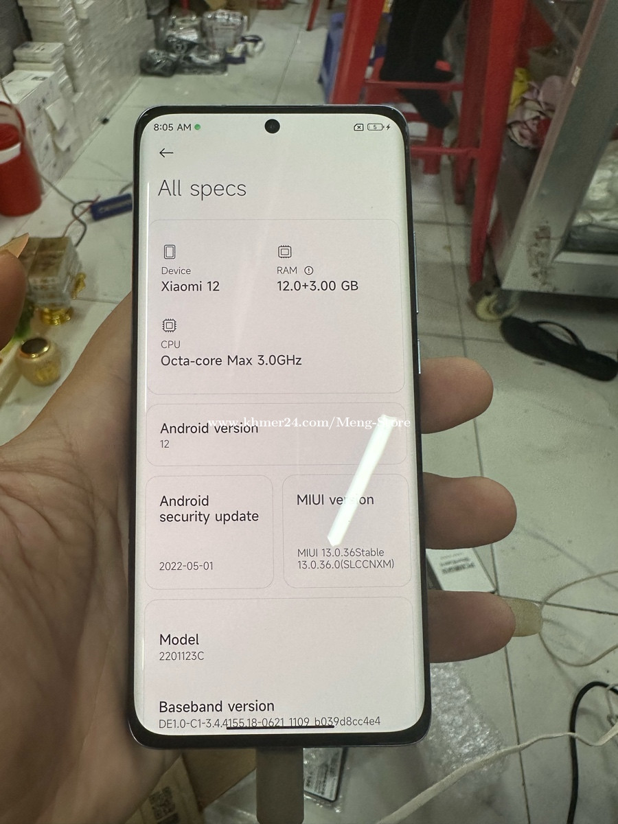 Mi 12 Price $380.00 in Phnom Penh, Cambodia - ម៉េង | Khmer24.com