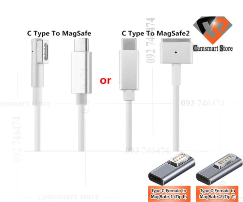 Replacement 1.8m Magnetic USB-C Type MagSaf*1 2 L T Tip Cable Cord For ...