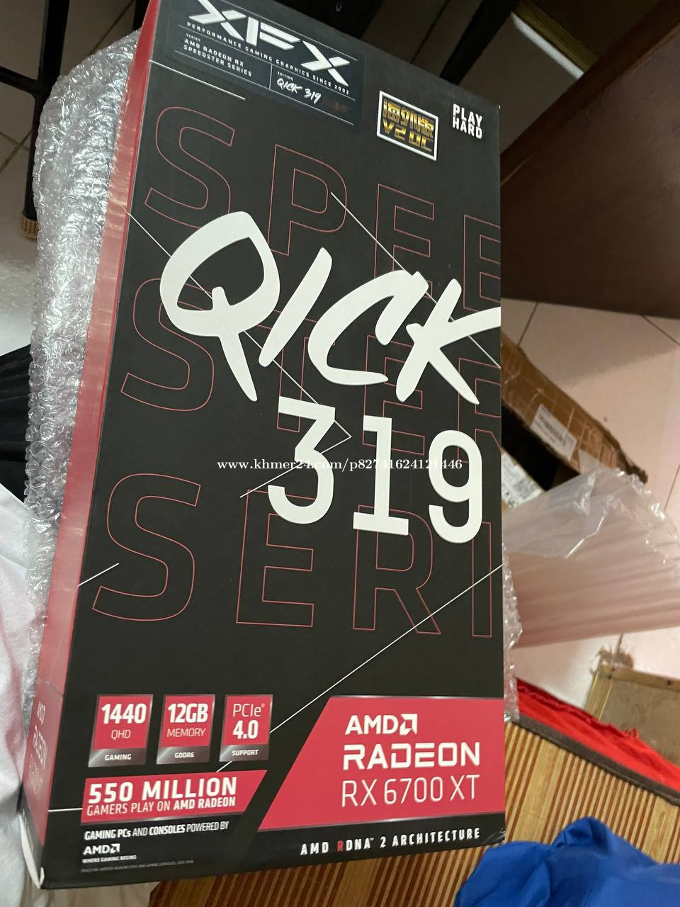 amd radeon rx 6700 xt 12G xfx qick model v2 S tier card(no light model ...