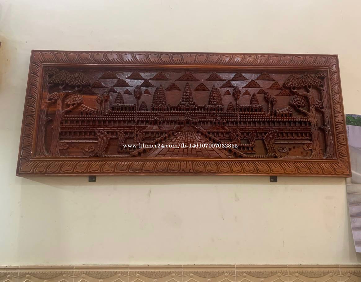 អង្គរវត្ត មាន 2 ផ្ទាំង មានតូចនិងធំ ឈើបេង Price $1500.00 in Phnom Penh, Cambodia - Chak Riya ...