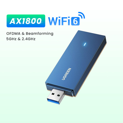 UGREEN 90340 AX1800 Dual-Band Adapter (Wi-Fi 6) Price $28 in Phnom Penh ...