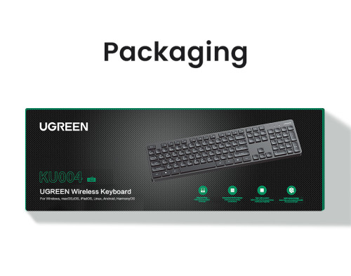 UGREEN 25322 104-Key layout 2.4G Wireless Keyboard price $15.68 in Tuek ...