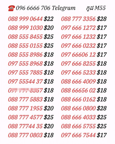 Metfone Phone Numbers in Cambodia - Khmer24.com