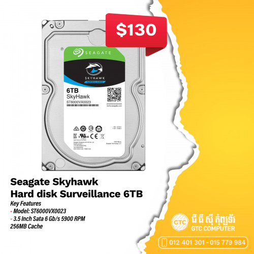 Seagate Skyhawk Hard disk Surveillance 6TB Price $130.00 in Veal Vong ... Seagate Skyhawk Hard disk Surveillance 6TB Price $130.00 in Veal Vong ...