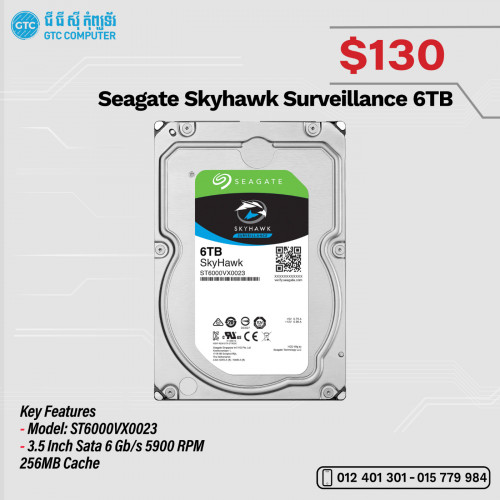 Seagate Skyhawk Hard disk Surveillance 6TB Price $130.00 in Veal Vong ... Seagate Skyhawk Hard disk Surveillance 6TB Price $130.00 in Veal Vong ...