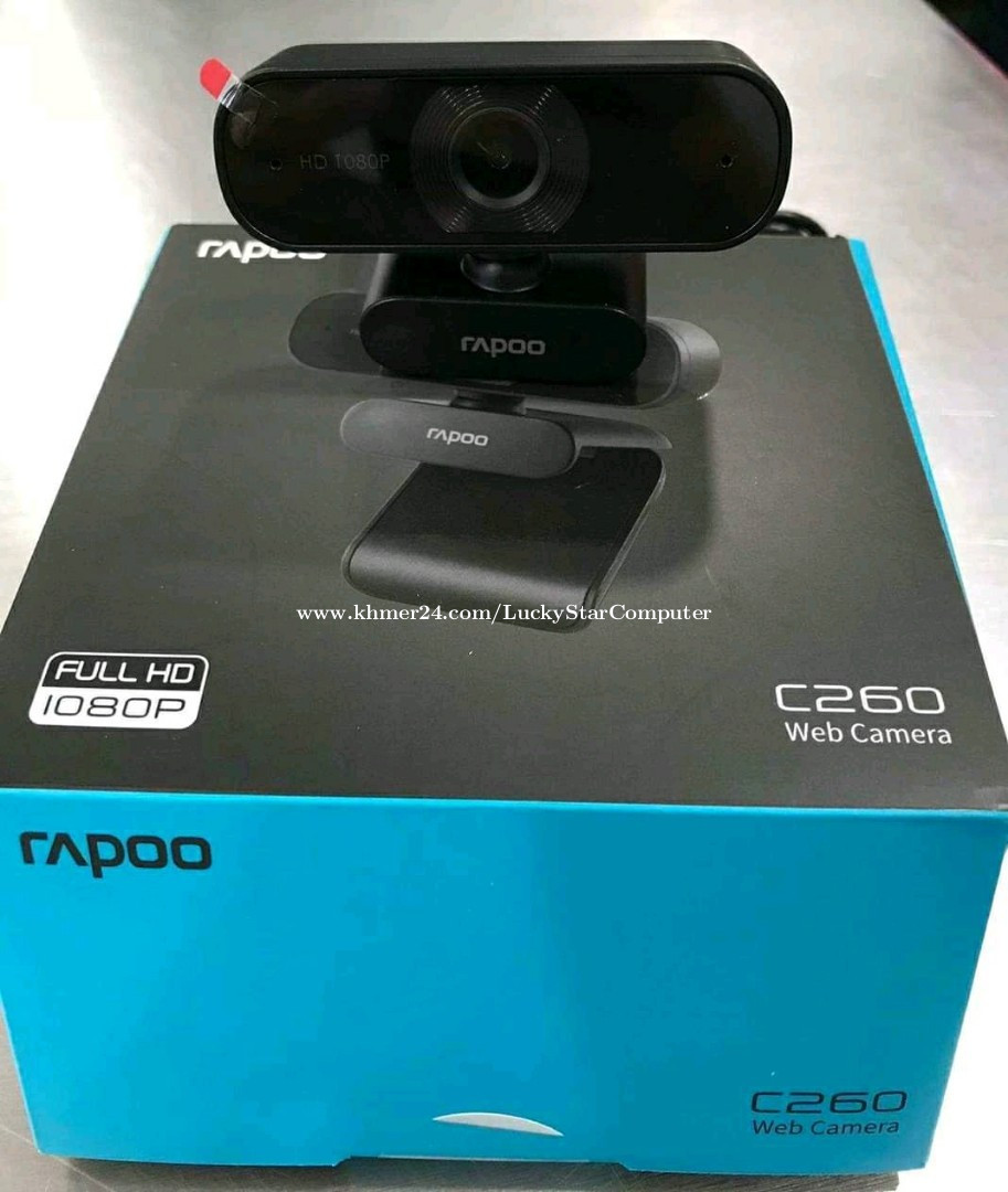Webcam Rapoo C260 Price $32.00 in Ou Ruessei Pir, Cambodia - Lucky Star Computer | Khmer24.com
