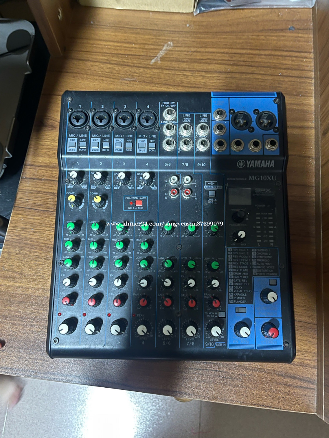 Yamaha mixer MG10XU price $120.00 in Chaom Chau 1, Por Senchey, Phnom ...
