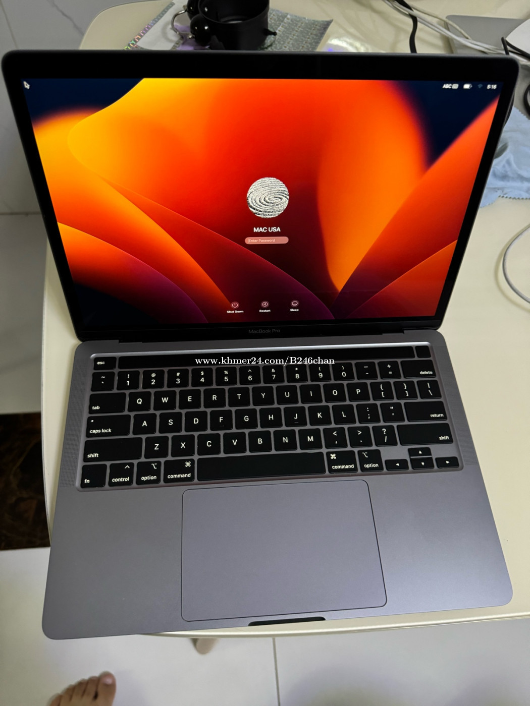 MacBook Pro 13inch 2020 core i7 Ram16G 500G price $790.00 in Nirouth ...