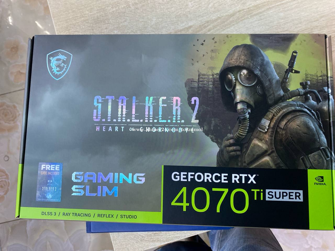 (អស់ស្តុក) MSI RTX 4070Ti SUPER 16 G GAMING SLIM STALKER 2 price $959. ... (អស់ស្តុក) MSI RTX 4070Ti SUPER 16 G GAMING SLIM STALKER 2 price $959. ...