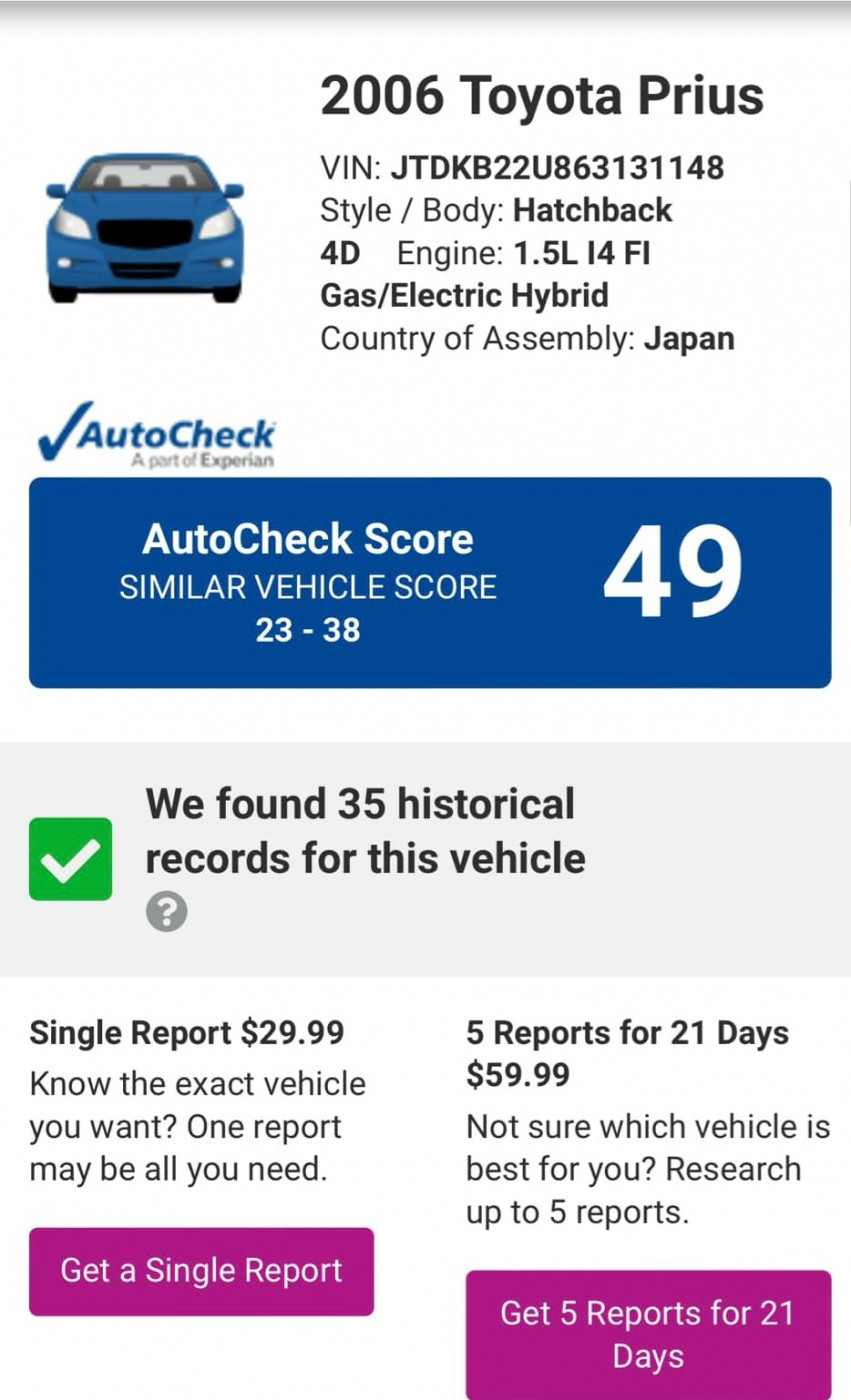 Toyota Prius06 Hf price $9600.00 in Chaom Chau 3, Por Senchey, Phnom ...