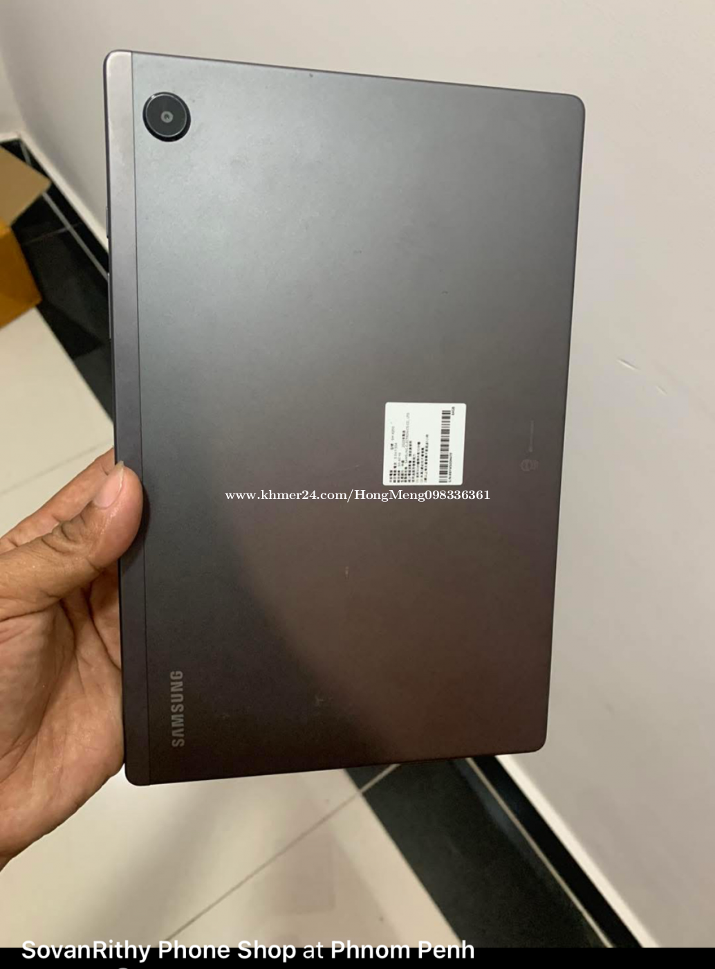 Samsung tab A8 Memory 64G Wi-Fi original all ថ្មកាន់ Camera ច្បាស់ speakers 4គ្រាប់ លឺខ្លាំង ...