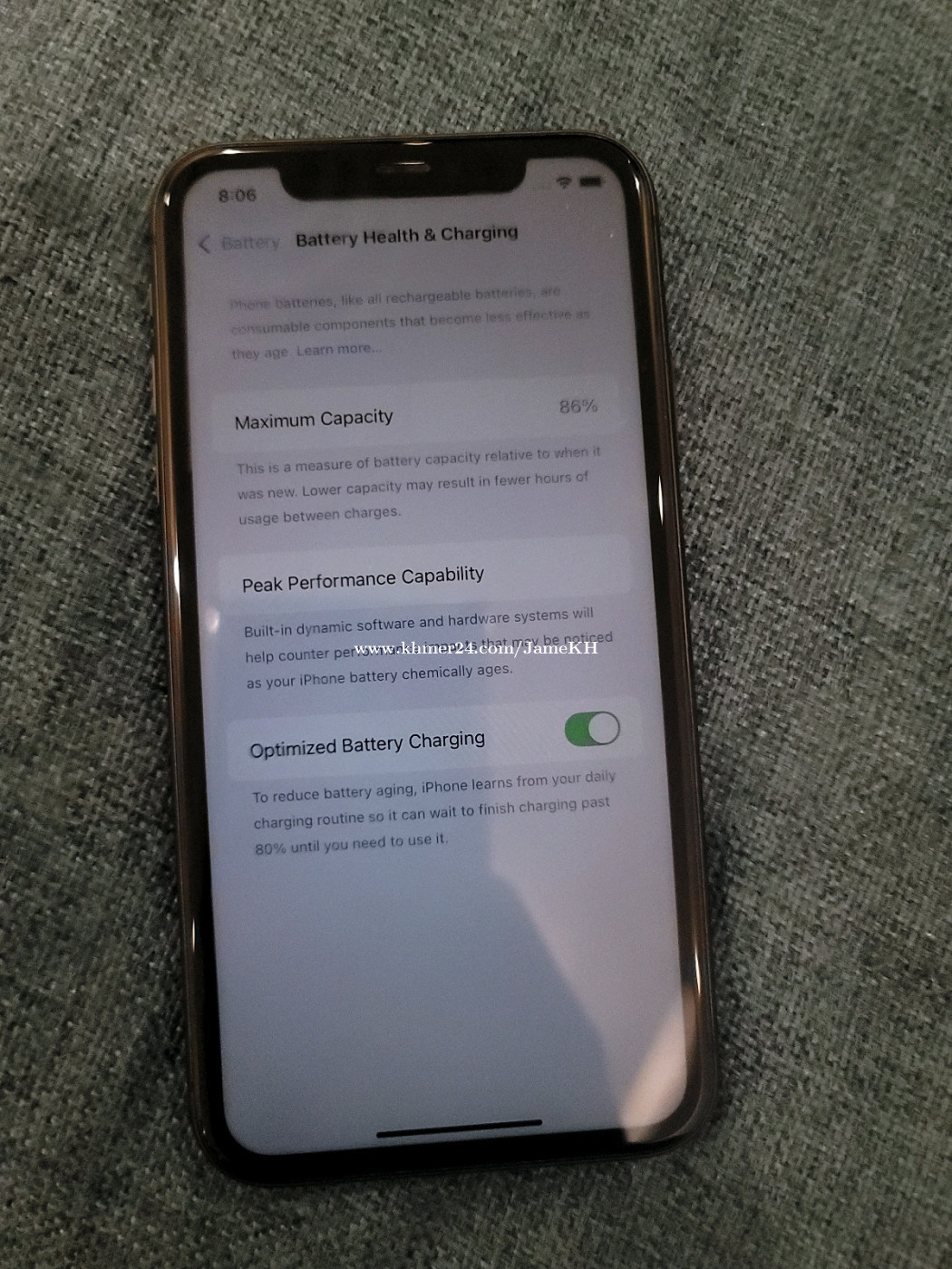 iphone 11 64G Sim1+Esim Good battery. price $185.00 in Krang Thnong ...
