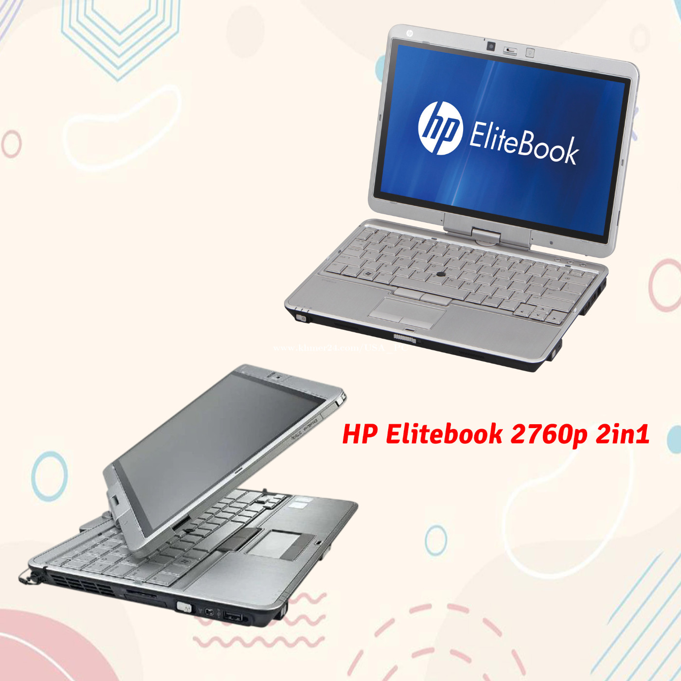 HP Elitebook 2760p 2in1 ️Core i7-2nd ️Ram 8GB | SSD 256GB price $110 in ...