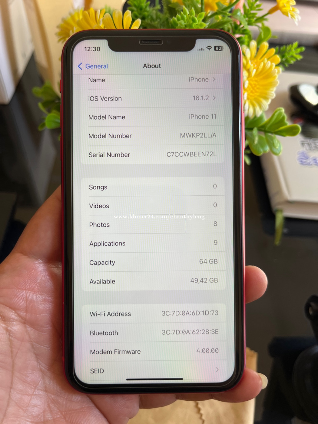 iPhone 11(64g សំនុំសុីន ភាគរយថ្ម 89%) price $189 in Veal Vong, Prampir Meakkakra, Phnom Penh ...