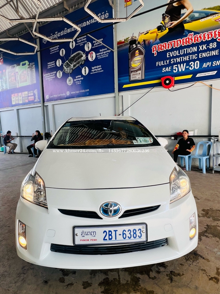 Prius 09 រូបរាង 010 ឡានជប៉ុន ឯកសារគ្រប់ អត់បុក អត់ប៉ះ ធានាអាគុយ abs ...