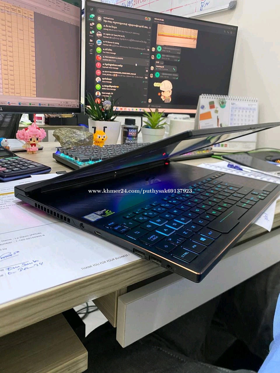 Asus Rog Zephyrus S Gx531GM Core i7-8750H CPU @2.20GHzRam 16GbSSD ...
