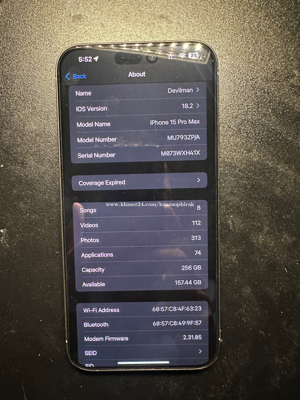 iphone 15 pro max natural titanium 256gb ZP/A price $950.00 in Voat ...