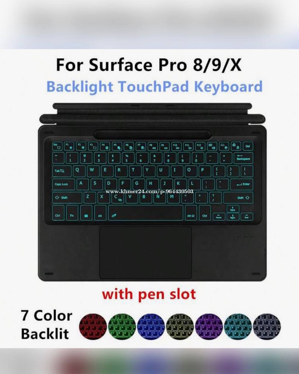 Backlight Keyboard For Microsoft Surface Pro 8 9 X price $30 in Veal ...