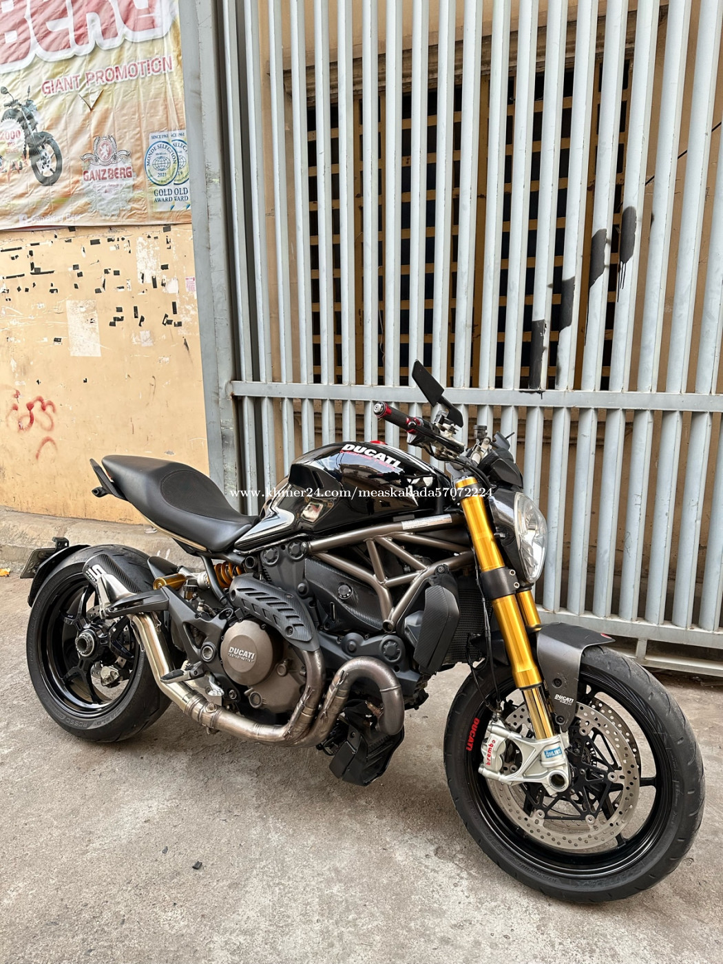 Ducati Monster 1200S ប៉ូម Ohlin មុខក្រោយ ពន្ធពេញ 4600 price $4666.00 in ...