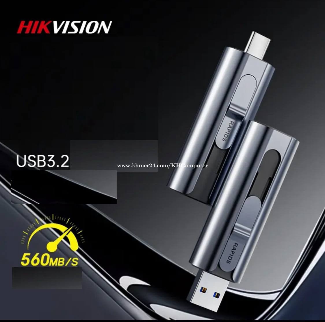 Dual USB 3.2 SSD 128GB / DriveType-A / Type-C (speeds up to 560MB/s ...
