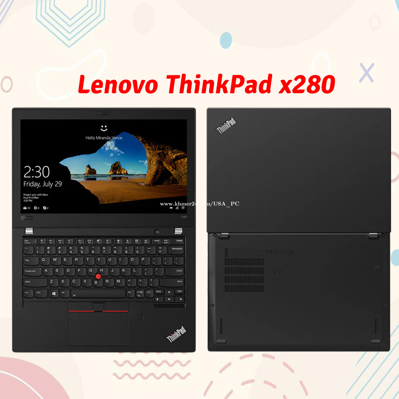 Lenovo ThinkPad x280 Grade A Core i5 7300U Gen7 RAM 8GB DDR4 SSD M2 ...