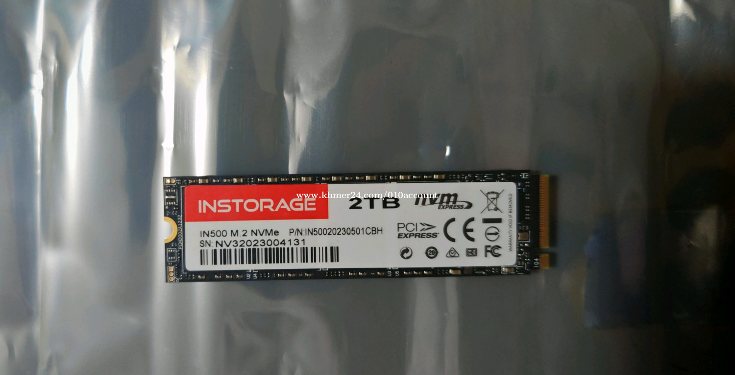 M2 SSD 2TB Instorage IN500 PCIE 3 Nvme High Speed price $105.00 in Tuol Sangkae 1, Ruessei Kaev ...