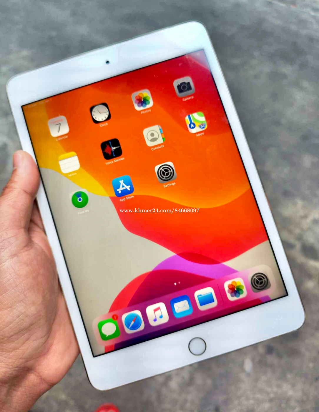 IPad mini 4 16G Scan Free case condition 98% only WiFi price $70.00 in Khmuonh, Saensokh, Phnom ...