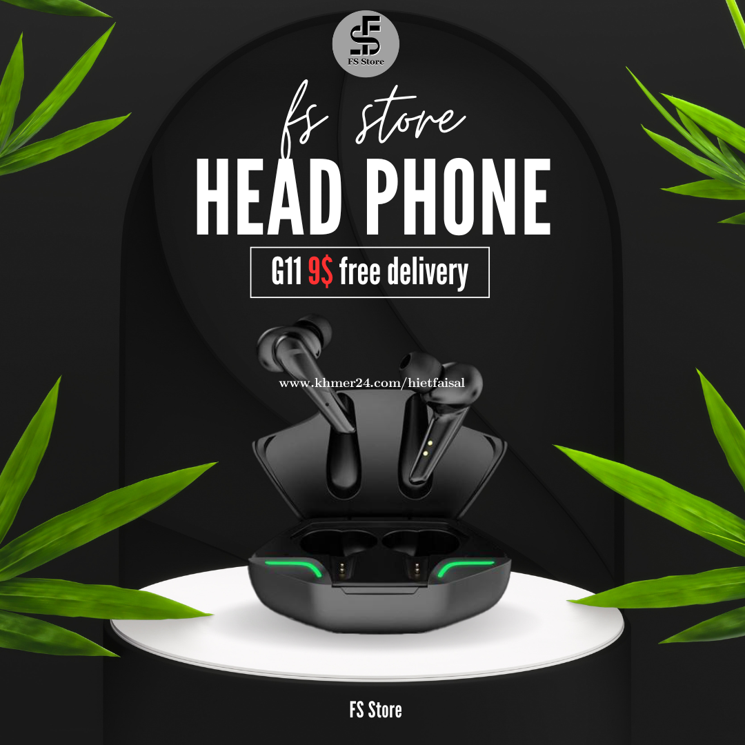 កាស gamming TWS G11 price $9.00 in Kor, Tboung Khmum, Tboung Khmum, Cambodia - FS Store ...
