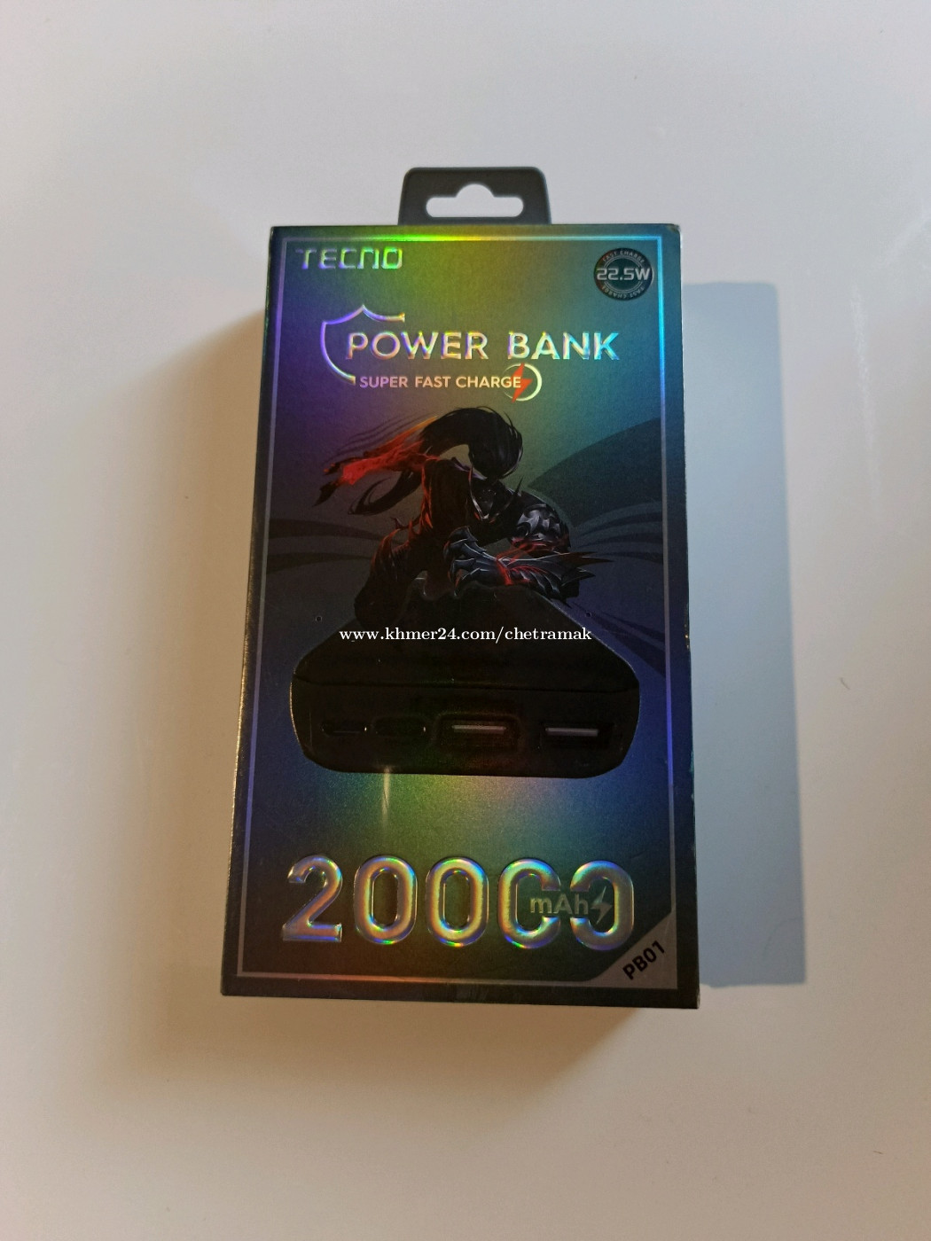 Power Bank Tecno Original 20000MAH price $18.00 in Nirouth, Chbar Ampov ...
