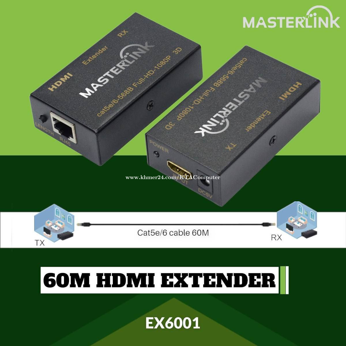 HDMI Extender price $12.00 in Tuek L'ak Pir, Tuol Kouk, Phnom Penh ...