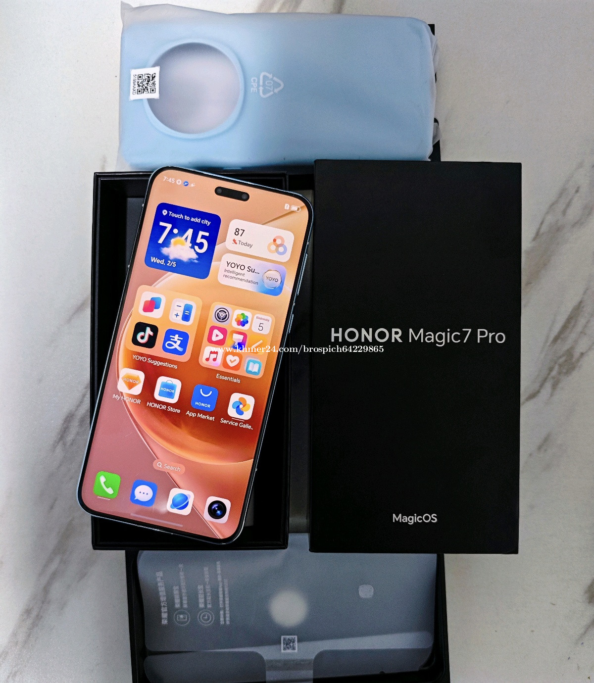 HONOR Magic 7 Pro China Version Full Set Box price $695.00 in Phsar ...