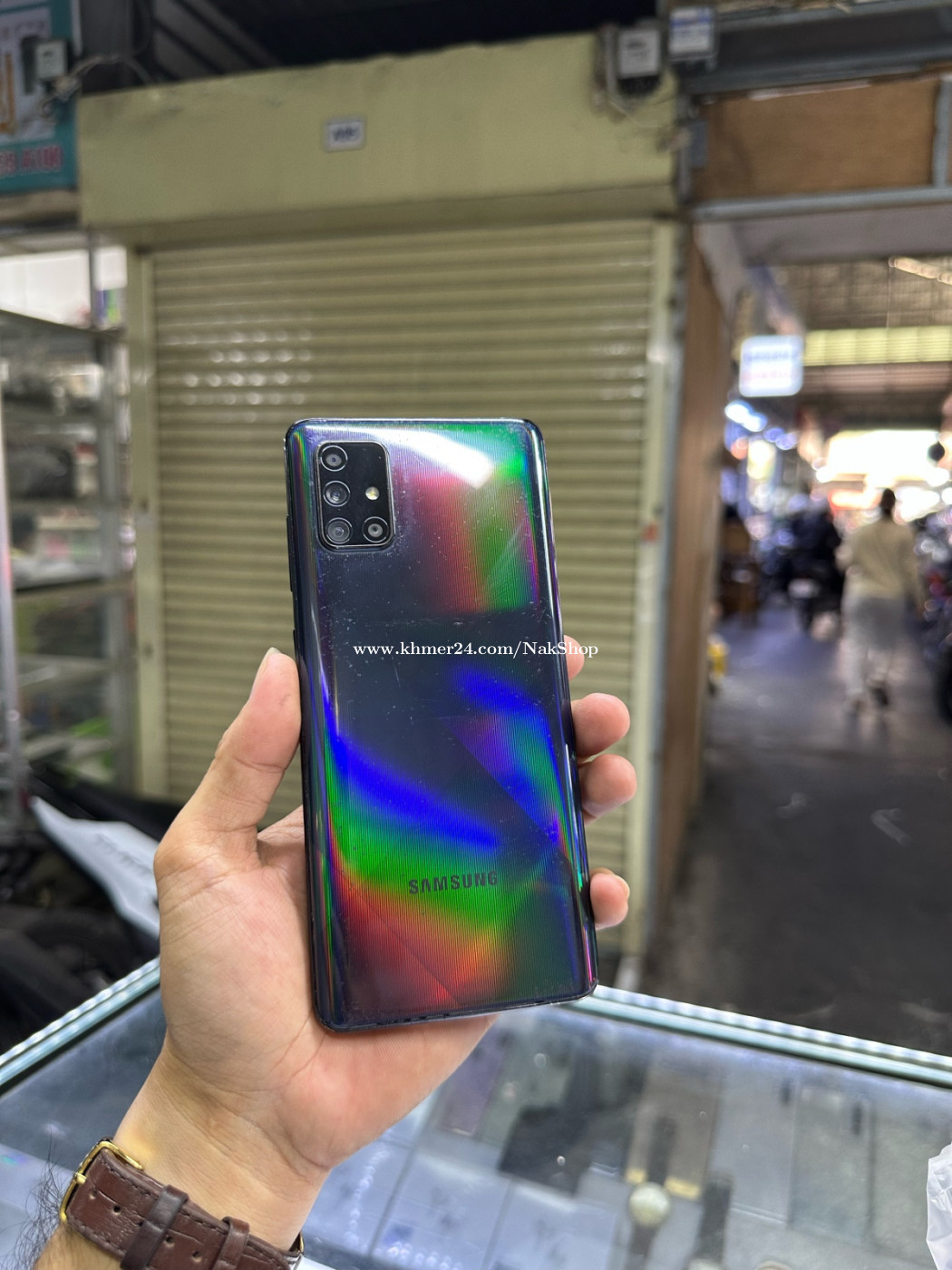 Samsung A71 128G Ram8G Sim2 Global ឆ្នូតអេក្រង់ប្រើបាន price $65.00 in ...