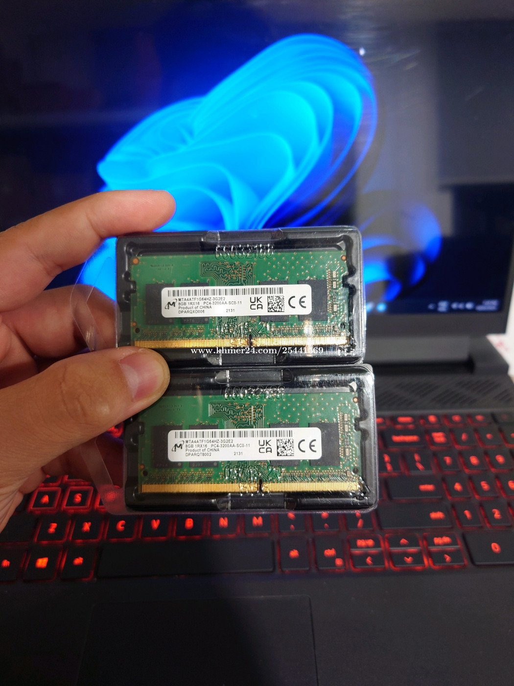 RAM DDR4 3200 8G Micron price $20.00 in Chaom Chau 3, Por Senchey, Phnom Penh, Cambodia - Yongg ...