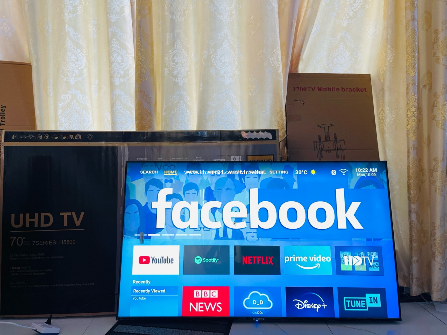 75 inch Ultra 4k Smart TV Samsung price $480 in Tuek L'ak Muoy, Tuol ...