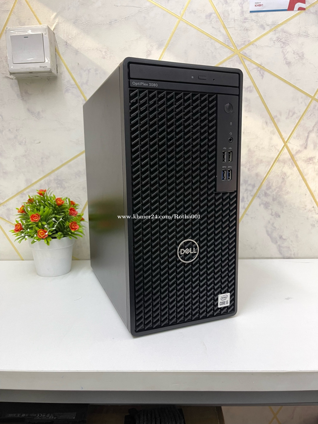 Dell Optiplex 3080 Core i5 ជំនាន់ ទី 10 មួយទឹកនៅស្អាត price $265.00 in Phsar Daeum Kor, Tuol ...