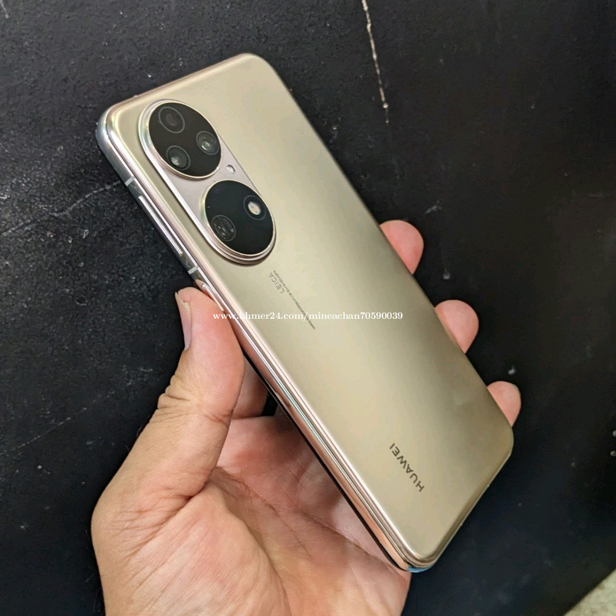Huawei P50E Golden RAM8/128Gb Sim2 99% price $215.00 in Tuek L'ak Pir, Tuol Kouk, Phnom Penh ...