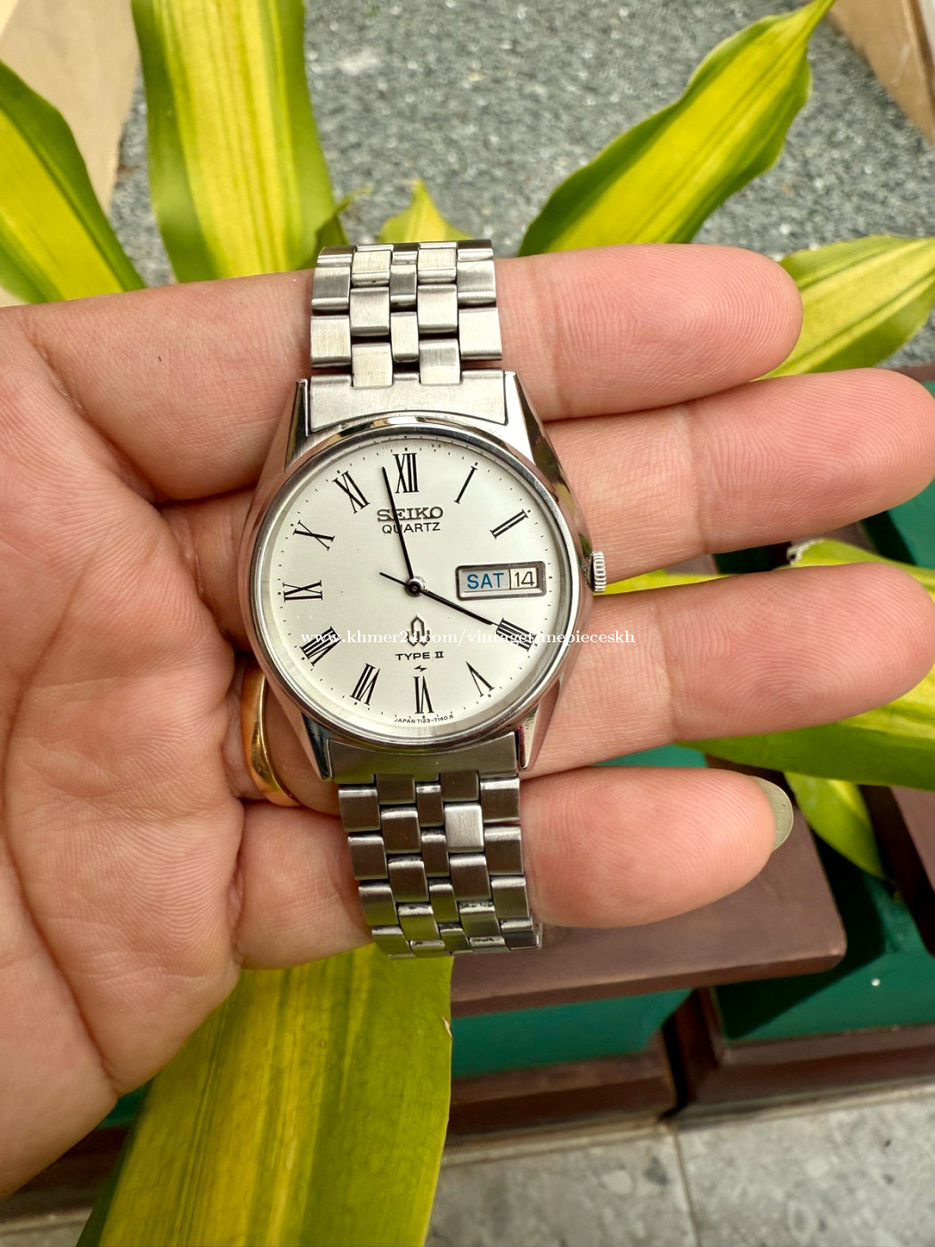 Original Rare Vintage SEIKO ROMAN Quartz Type II White Dial JDM 1980 ...