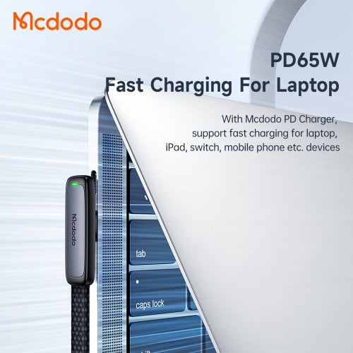 Mcdodo 90 Degree 65W Type-C to Type-C Data Cable 1.2m Black price $9.90 ...