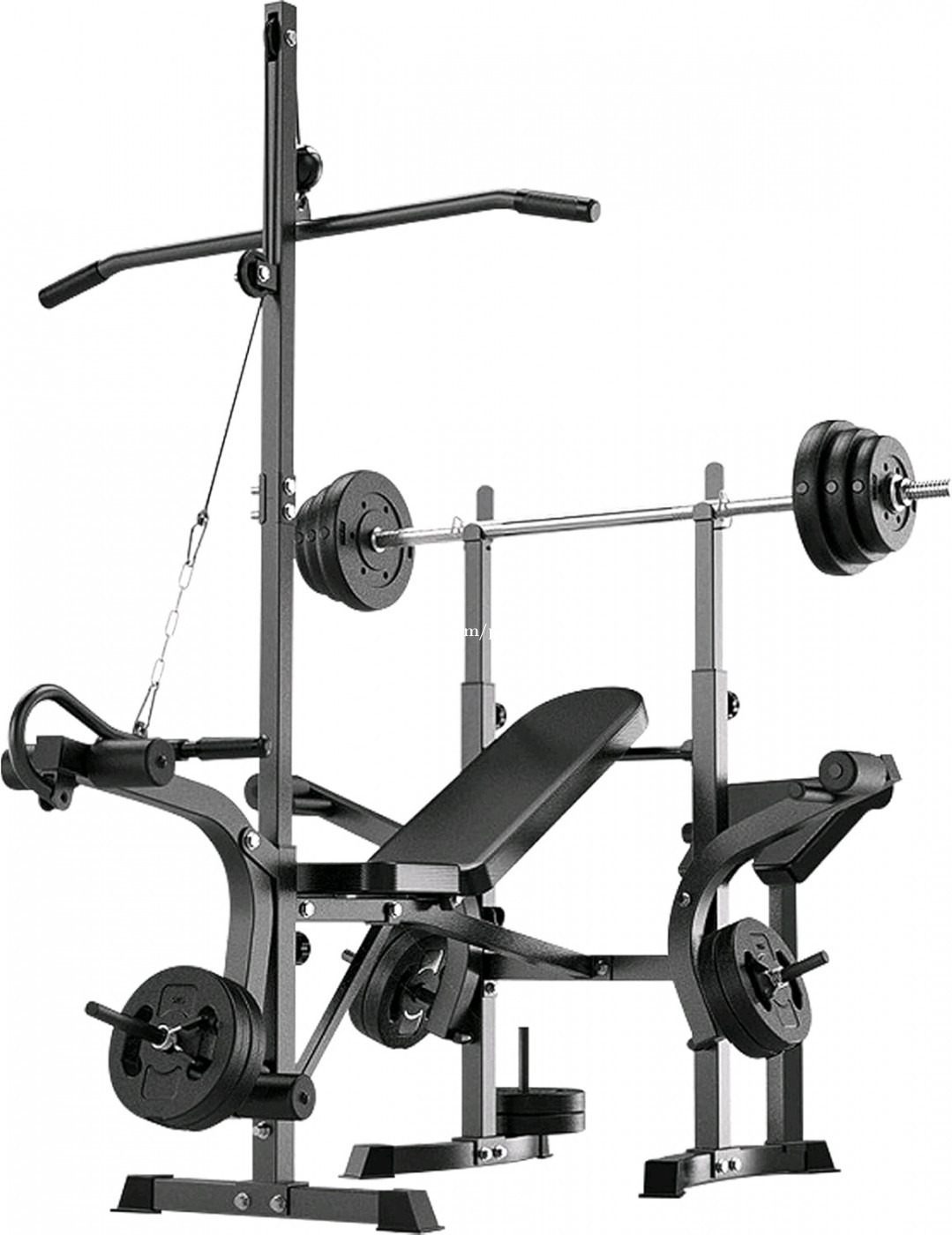 Weight Bench Set with Leg Extension and Leg Curl Multi-Function Bench ...