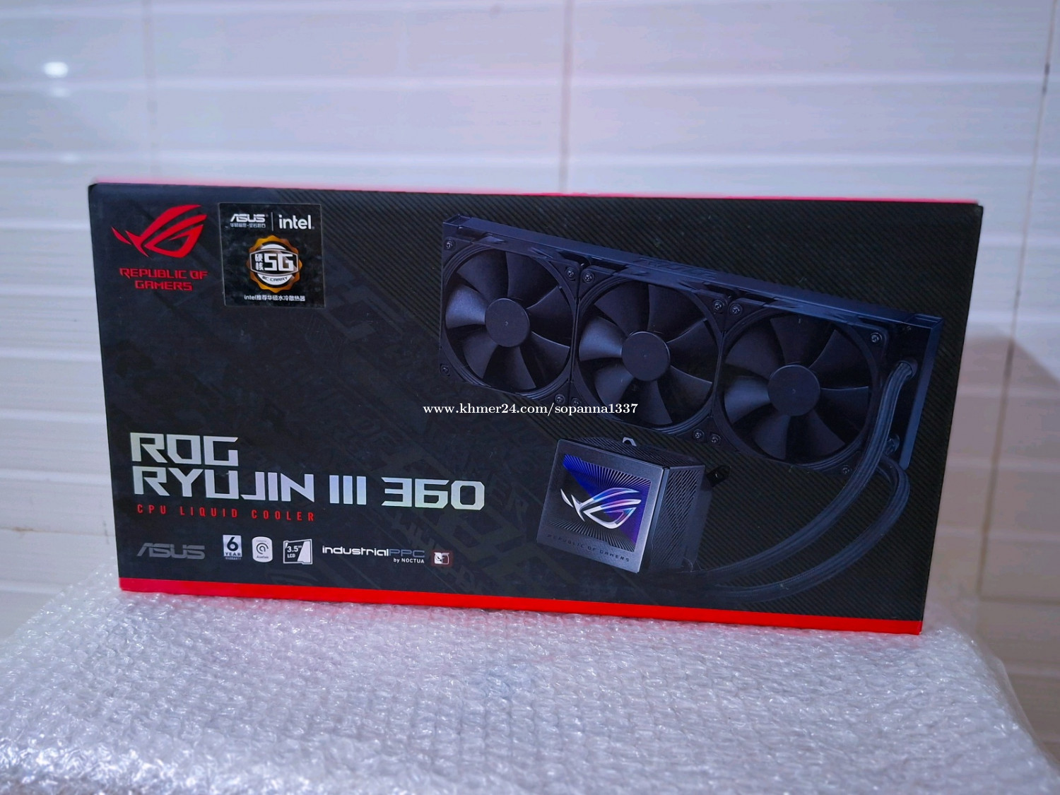 CPU Liquid Cooler ROG RYUJIN III 360 ARGB price $180.00 in Chaom Chau 2 ...