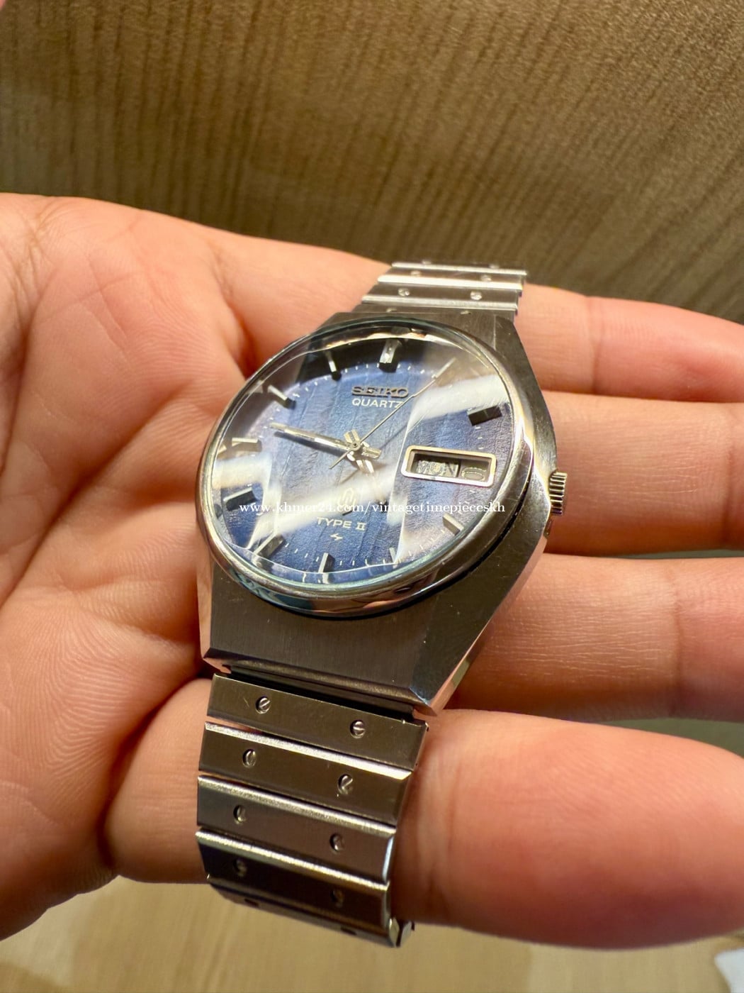 Original Ultra Super Rare Vintage SEIKO Quartz Type II Watermelon Blue ...