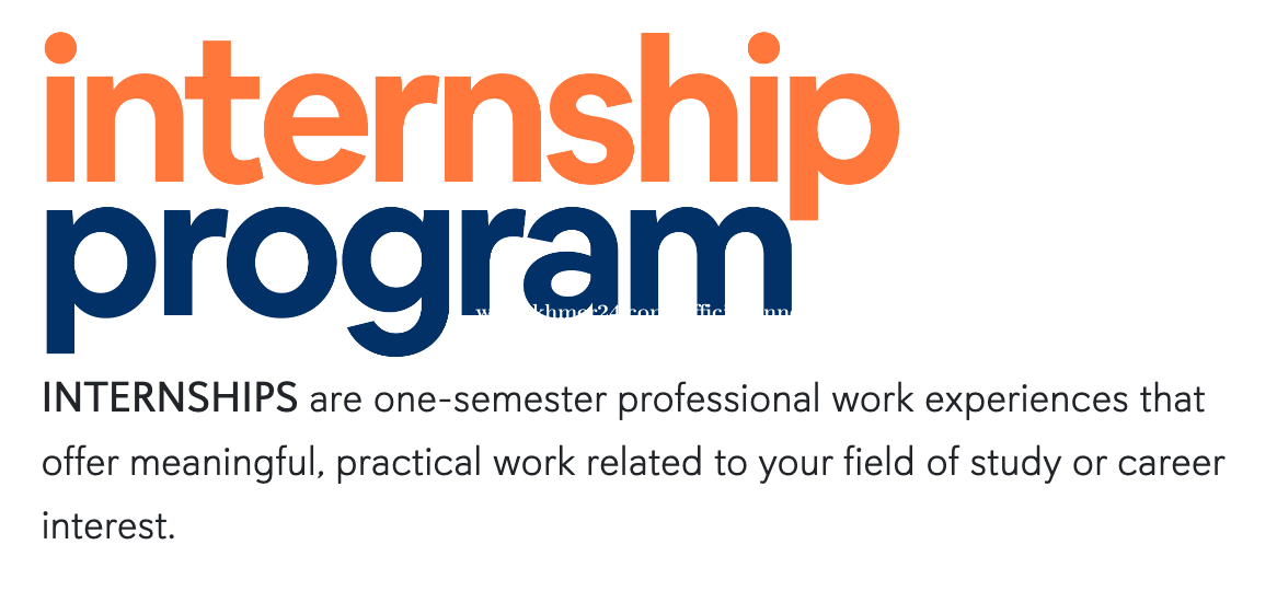 Internship Program for Students who seek work experience and getting ...