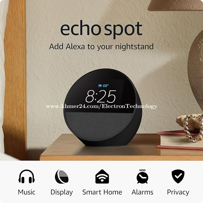 ថ្មី Smart Speaker Amazon echo spot with display Brand New $75 price $75 in Boeng Keng Kang Muoy ...