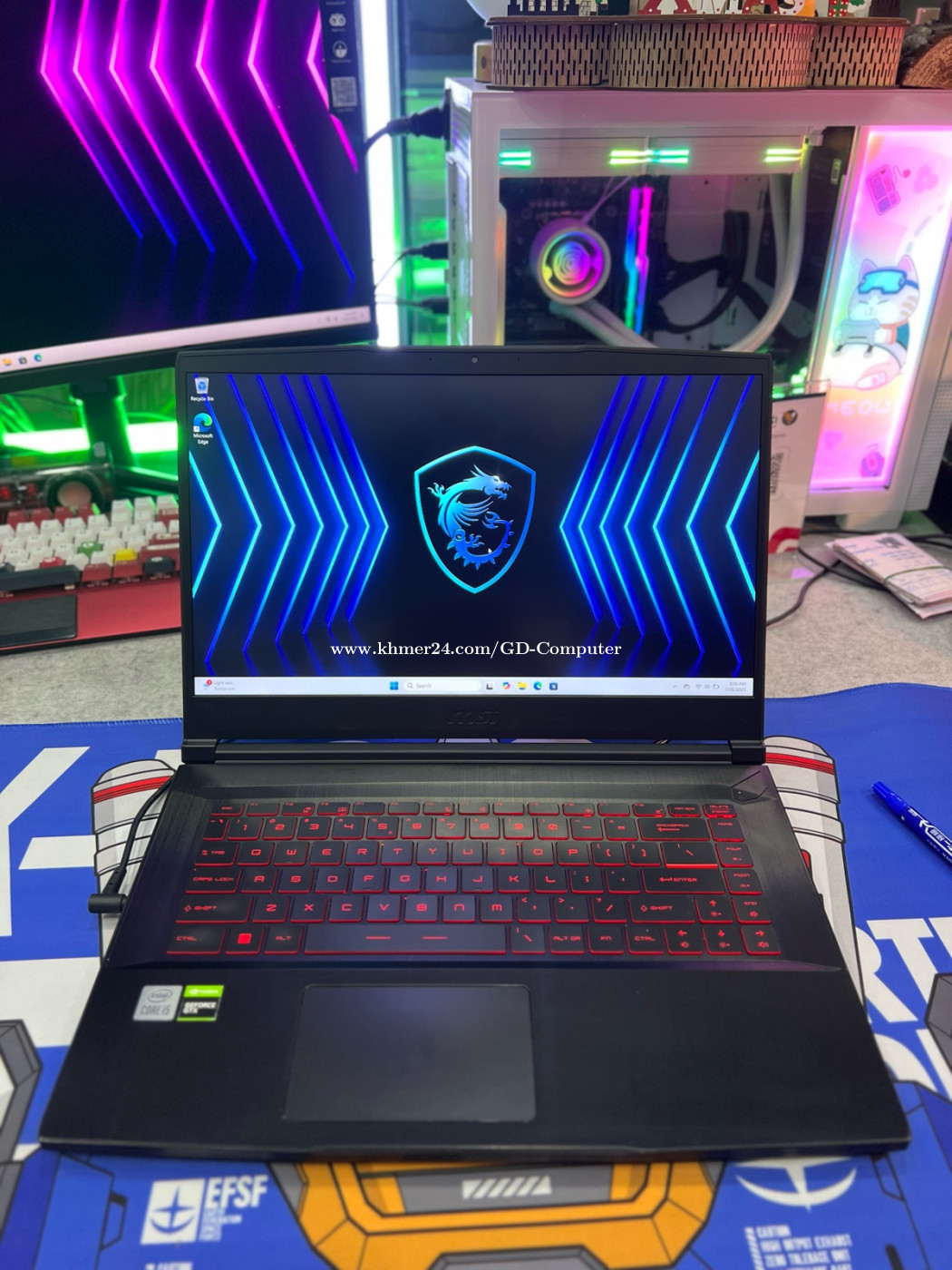 MSI GF63 Thin 10 SC RTX 1650 Gaming price $429.00 in Veal Vong, Prampir Meakkakra, Phnom Penh ...