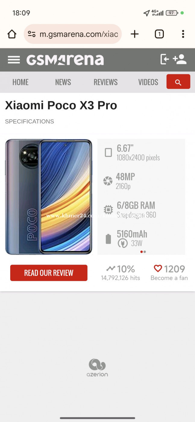 Poco X3 Pro price $70.00 in Chaom Chau 2, Por Senchey, Phnom Penh, Cambodia - Kim Hak | Khmer24.com