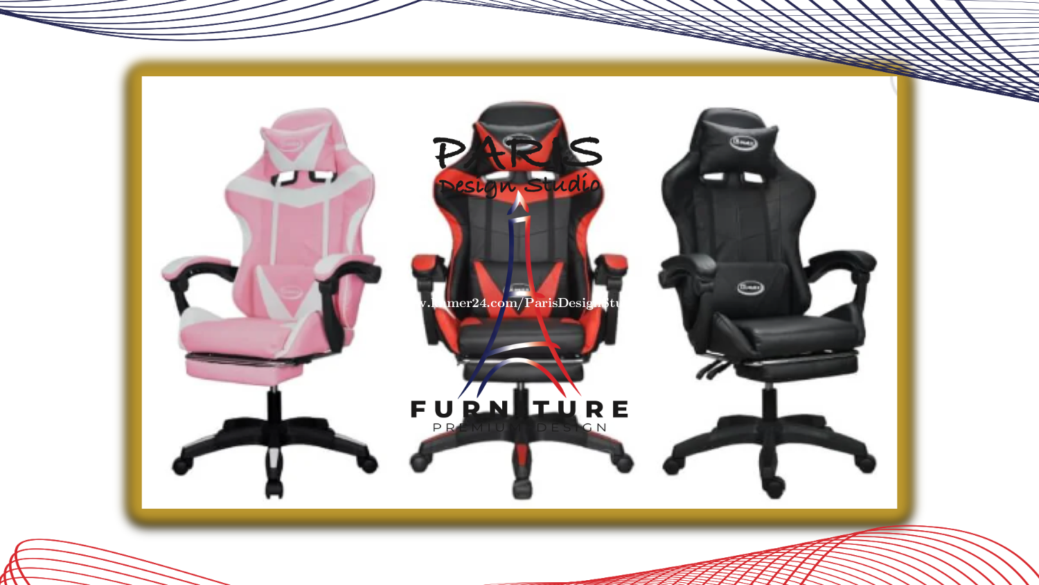PARIS DESIGN STUDIO GAMING CHAIR GMAX GC-101FP PINK price $179.00 in ...